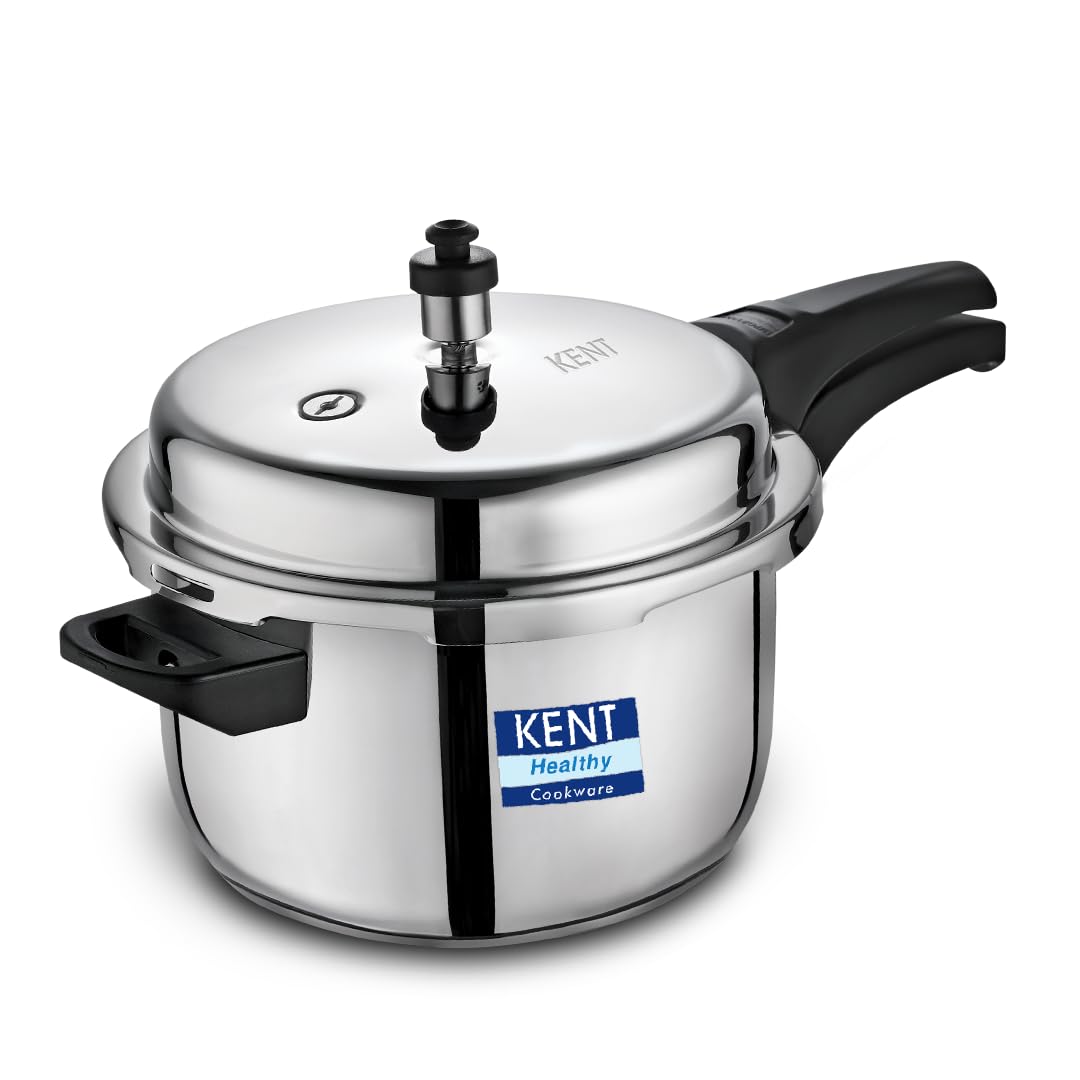 SmartQuick | KENT Stainless Steel 5 Litre Pressure Cooker with SS Outer ...