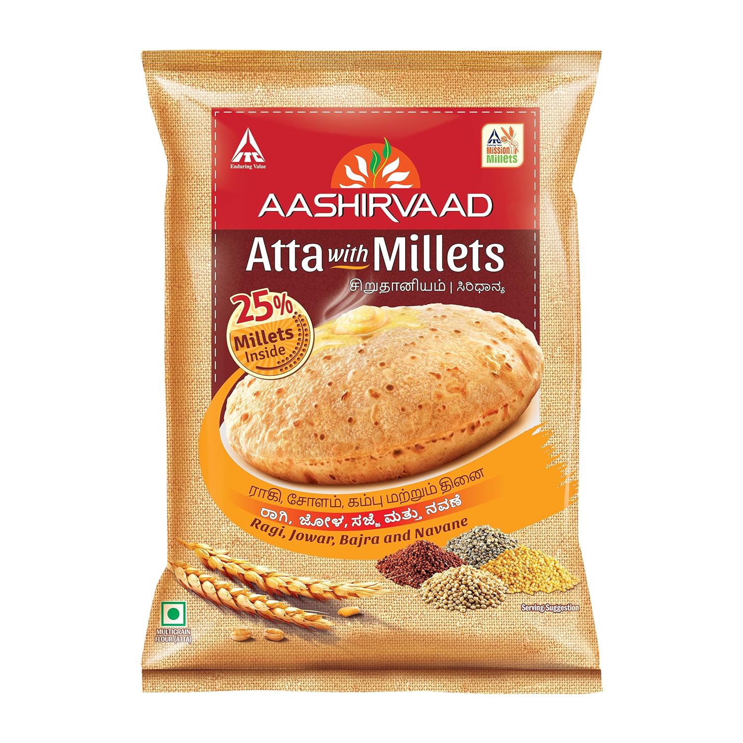 SmartQuick | Aashirvaad Atta with Millets 5kg