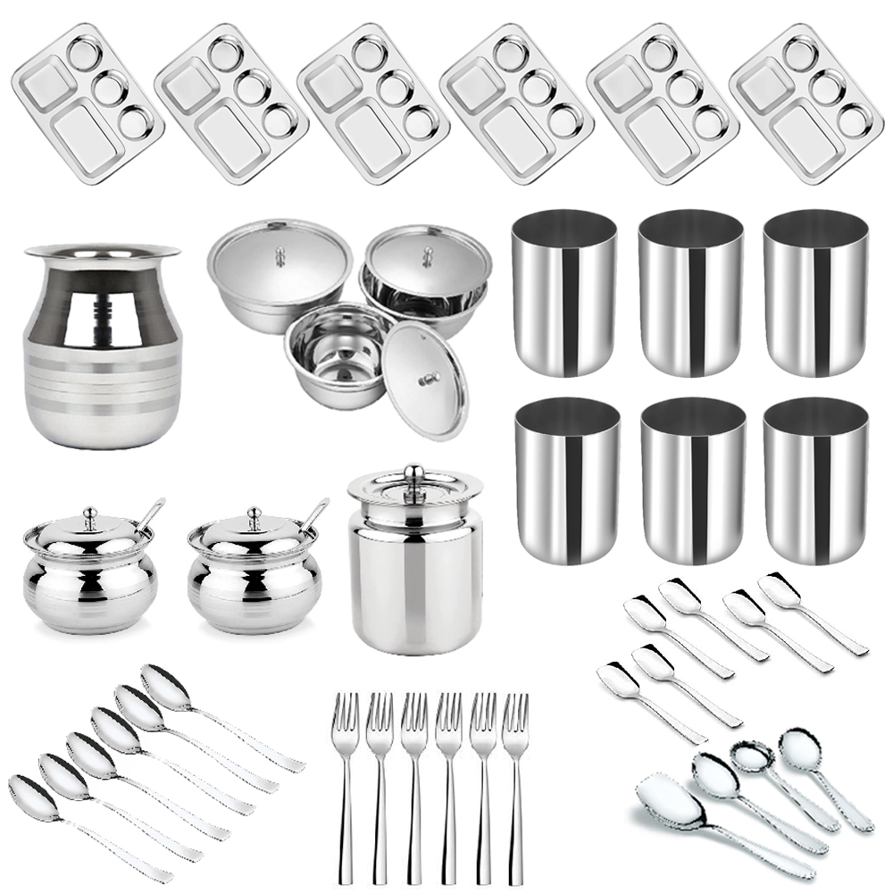SmartQuick | Ex- Stainless Steel Dinner Set, Heavy Gauge Quality Pack ...